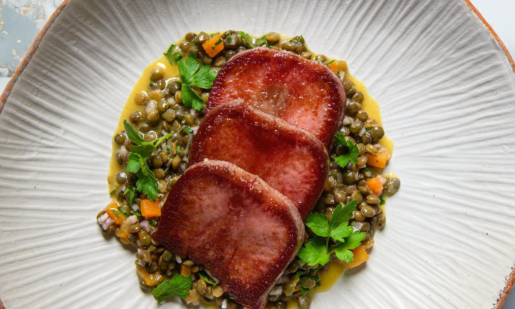 How to cook Ox Tongue with Lentil Vinaigrette - Farmison & Co