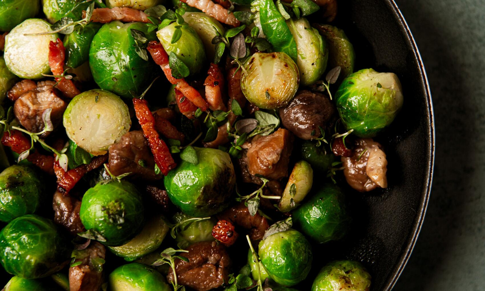 The Best Brussel Sprouts Recipe With Crispy Pancetta & Chestnut ...