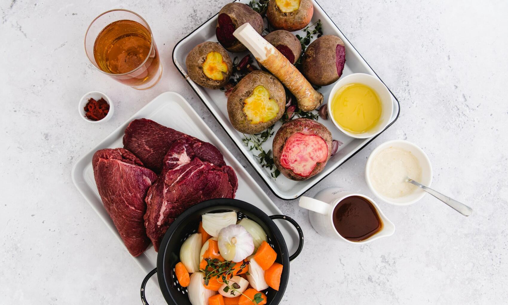 How To Cook Ox Cheek with Roast Beetroot & Horseradish - Farmison & Co