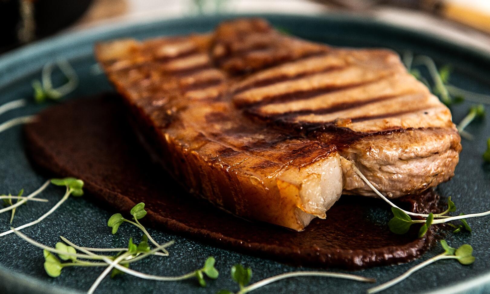 How To Cook Pork Chop, Parsnip Gratin & Prune Ketchup - Farmison & Co