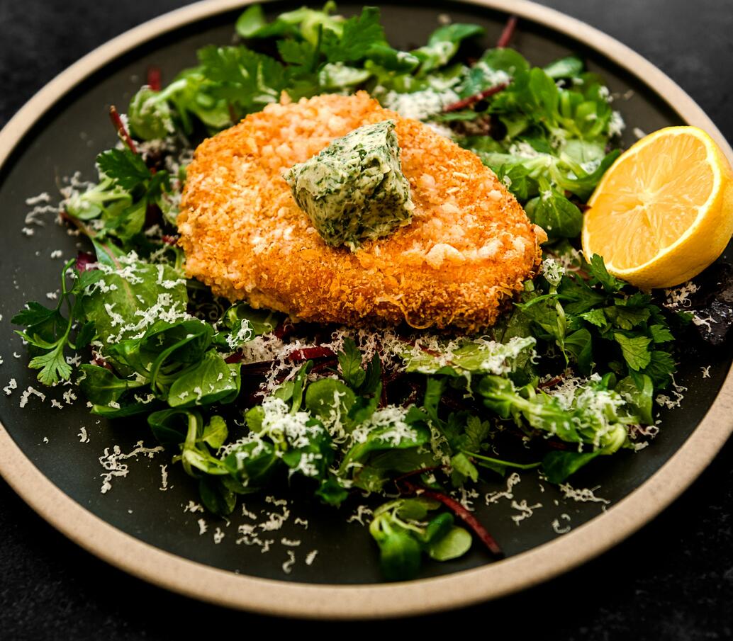 Air Fryer Breaded Pork Cutlet with Herb Butter - Farmison & Co