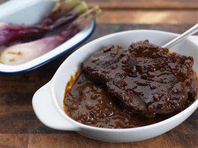 Native Dexter Shin Beef with Mushroom and Guinness Stew Recipe Online ...